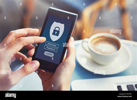 Login To Mobile App Cybersecurity Private Access With Username And