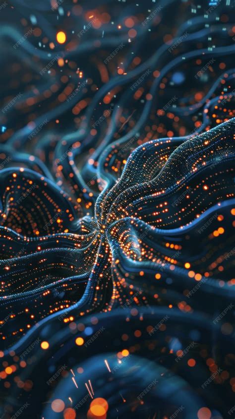 Premium Photo Machine Learning Visualization Data Streams Forming Ai Brain The Essence Of