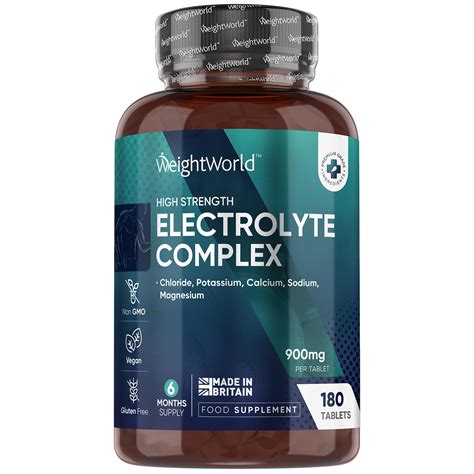 Electrolyte Tablets 900mg 6 Months Supply 180 Electrolyte Complex