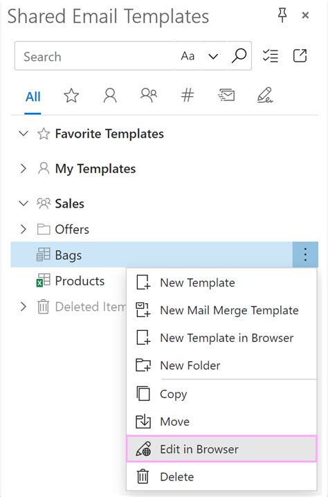How To Create And Edit Datasets In Email Templates For Outlook