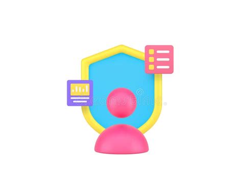 Personal Data Account Security Protection 3d Icon Realistic Vector Illustration Stock Vector