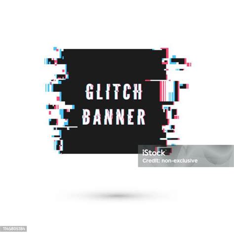 왜곡 된 글리치 스타일의 정사각형 배너 양식 벡터 일러스트 레이 션에 고립 된 흰색 배경 0명에 대한 스톡 벡터 아트 및 기타 이미지 0명 개념 개념과 주제 Istock