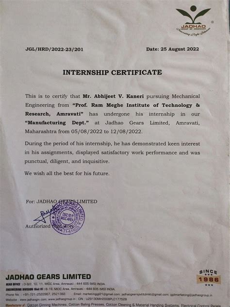 Abhijeet Kaneri On Linkedin Internship Opportunity Experience