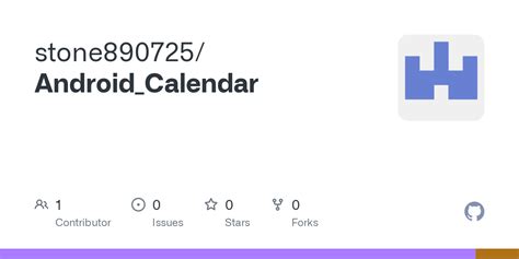 GitHub Stone Android Calendar