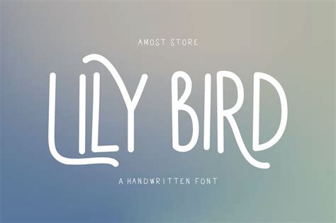 Lily Bird Font Handwritten Font Procreate Font Canva Font Cricut Fonts Digital Font