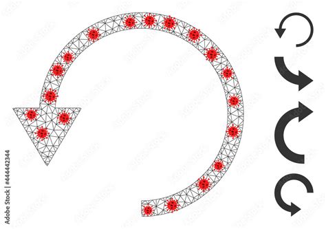 Network Rotate Ccw Using Outbreak Style Mesh Wireframe Rotate Ccw Image In Lowpoly Style With