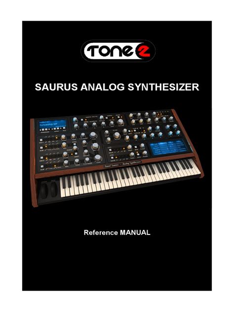 Saurus Analog Synthesizer Reference Manual Pdf Synthesizer