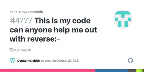 This Is My Code Can Anyone Help Me Out With Reverse · Issue 4777