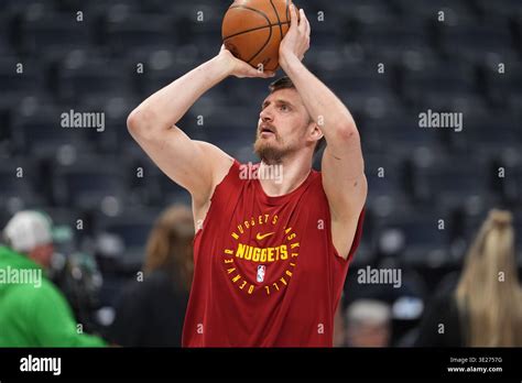 Denver Nuggets Center Nikola Jokić 15 Warms Up Before An Nba