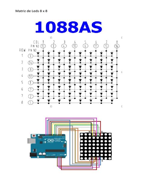 Matriz De Leds 8 X 8 Pdf Arduino Hardware De La Computadora