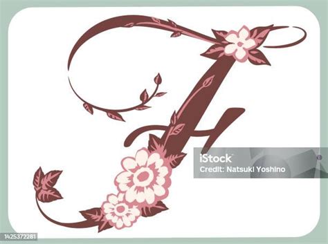 대문자 F 꽃 글꼴 벡터 일러스트레이션 0명에 대한 스톡 벡터 아트 및 기타 이미지 0명 개체 그룹 골동품 Istock