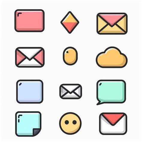 Notifications Icon Vector Set Simple A Premium Ai Generated Vector