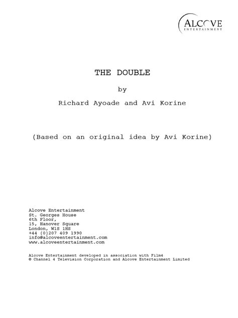 The Double Script Pdf Apartment Desk