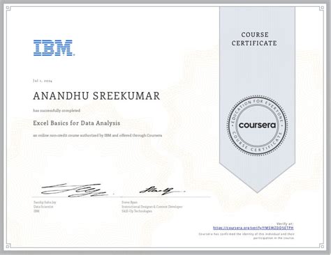 Anandhu Sreekumar On Linkedin Dataanalysis Excelskills Ibmcertification Continuouslearning