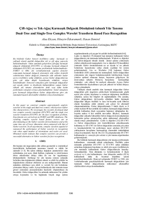 Pdf Dual Tree And Single Tree Complex Wavelet Transform Based Face Recognition