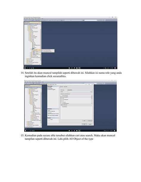 Tutorial Sql Server 2014 Basic Security Priviledge Role