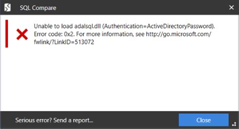 Issue While Using SQLCompare Against Azure SQL DB Under The Kover Of Business Intelligence