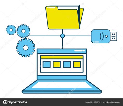 Technology Laptop Cartoon Stock Vector Image By ©stockgiu 247712760