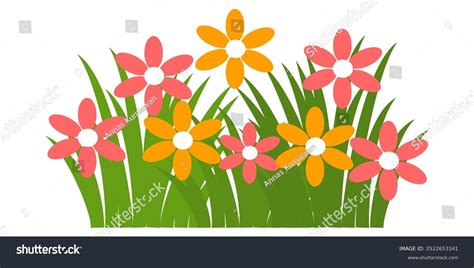 Grass Set Grass Vector Illustrations Flat Stock Vector Royalty Free