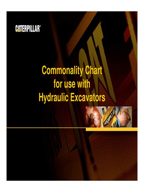 Commonality Chart For Use With Hydraulic Excavators Pdf