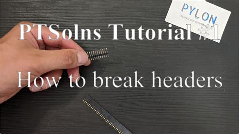 PTSolns Tutorial How To Break Female Headers Male Headers YouTube
