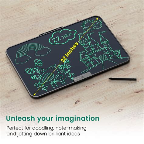 Buy Portronics New Ruffpad 22 Re Writable Lcd Writing Pad