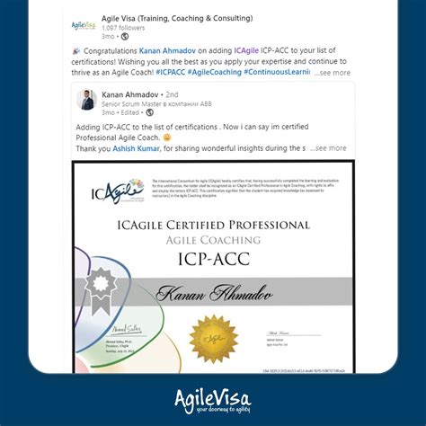 Agilevisa Agilecoaching Coaching Testimonial Feedback Skillupgration… Agile Visa