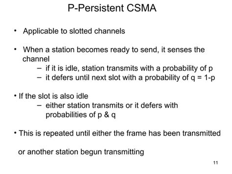 Csma Ppt Computer Networking Computing