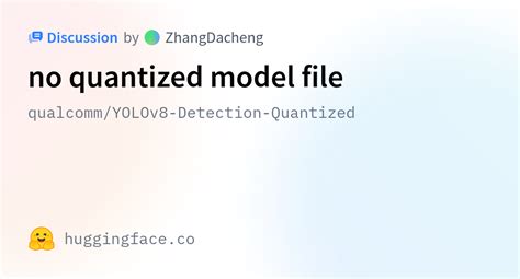 Qualcommyolov8 Detection Quantized · No Quantized Model File