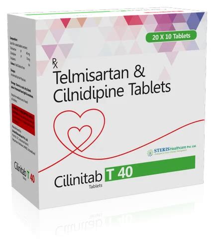 Telmisartan And Cilnidipine Tablets 40 Mg At Rs 50 Stripe In Jaipur Id 22468356588