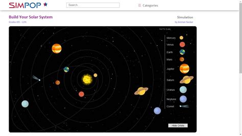 Build A Solar System Simulator