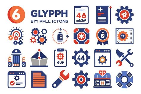 Set Of 24 Flat Icons Representing Various Aspects Of Technology Business And Development