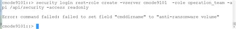 Solved Cannot Create Rest Role Access System Manager Netapp Community