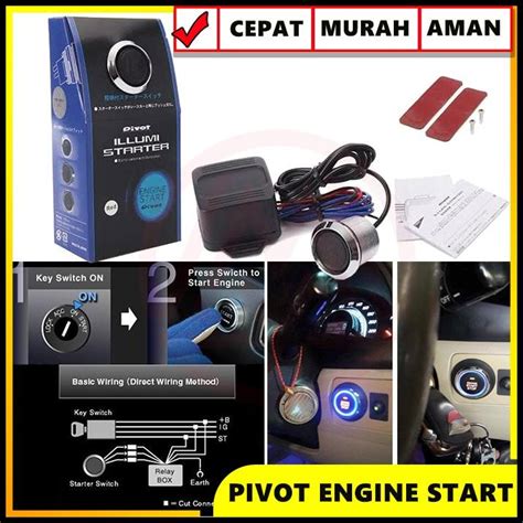 Jual Start Stop Car Engine Push Button Keyless Pivot Shopee Indonesia