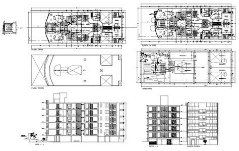 House Building Structure Detail Plan Elevation And Section Layout Autocad File Building