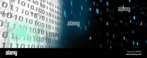 Computer Code Processing Over Black Background Technology Programming And Computer Coding