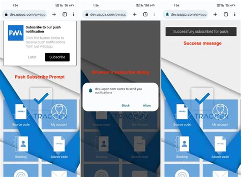 pwa push subscribe section overview webvista siberian cms store