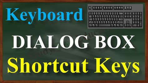 Computer Keyboard Dialogbox Shortcut Keys Keyboard Dialog Box