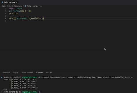 Environment Setup Anaconda Pytorch