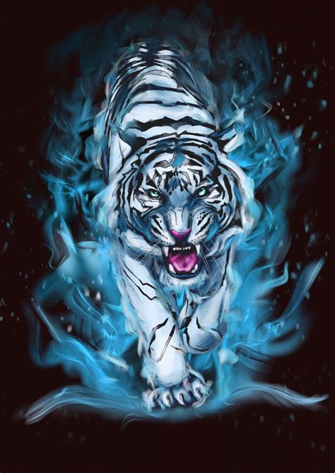 Тигр в синем пламени | Lion sculpture, Statue, Sculpture