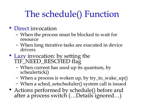 Process Scheduling Linux