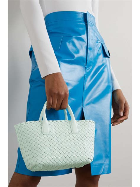 Bottega Veneta Cabat Mini Intrecciato Leather Tote Net A Porter