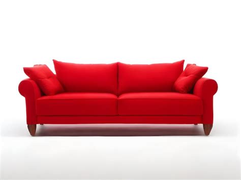 Premium Ai Image Red Couch