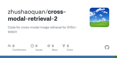Github Zhushaoquancross Modal Retrieval 2 Code For Cross Modal Image Retrieval For Sysu Mm01