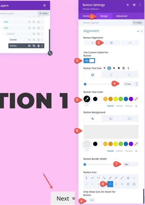 how to add sticky page navigation links next previous first last