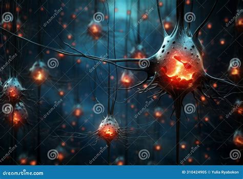 Enlightening Single Neuron Synapses Scheme Board Generate Ai Stock Illustration Illustration
