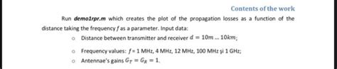 Solved Determine The Slope For Free Space Propagation Losses