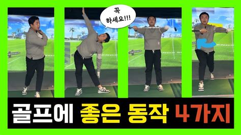 골프레슨 골프에 좋은 운동 4가지 고관절 운동 스트레칭 Youtube