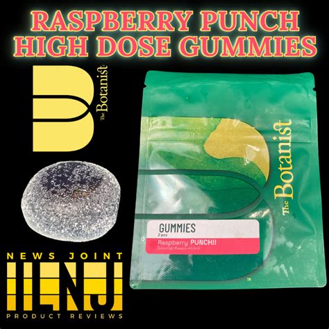 Review Raspberry Punch High Dose Gummies By The Botanist Illinois