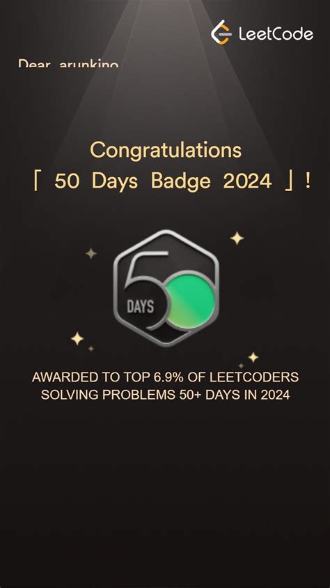 leetcode codingchallenge personalgrowth arun ks